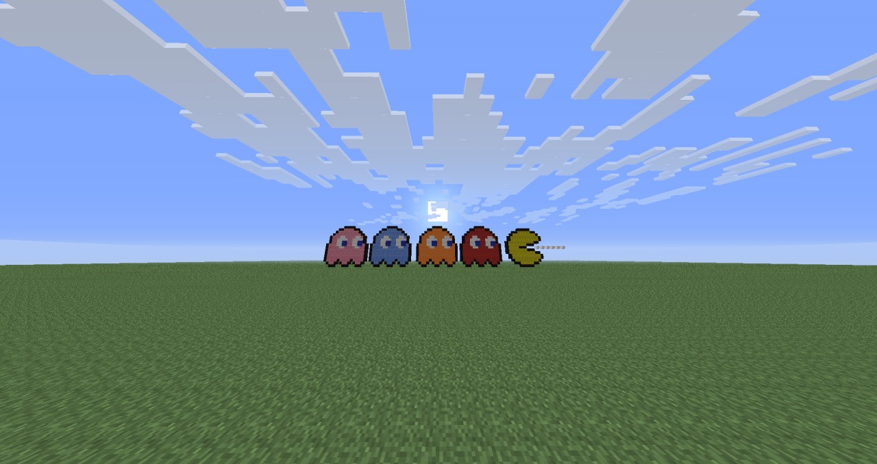 Pac-Man w/ Ghosts :3 Minecraft Map